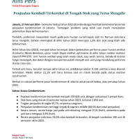 Rilis Pers - Penjualan Kembali Terkoreksi di tengah Stok yang Terus ...